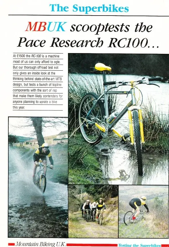 Pace RC100 MBUK review 1989 Vol2 No3 | Retrobike