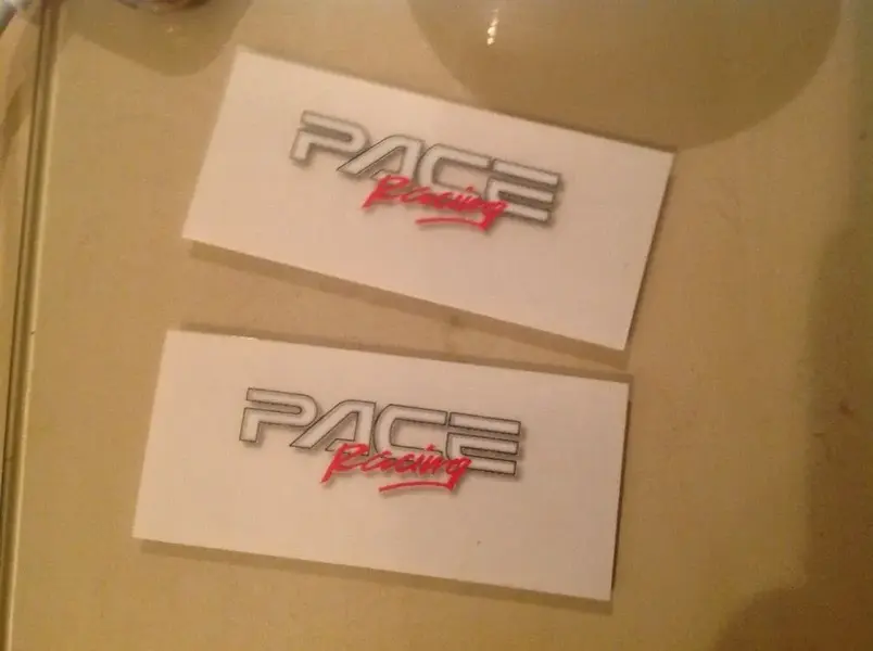 PACE Racing Frame Rub On Decals | Retrobike