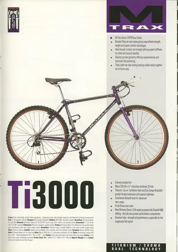 Raleigh M-Trax Catalogue 1995 | Retrobike