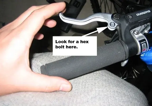 brake lever adjuster screw woes removing knackered hex bolt Retrobike