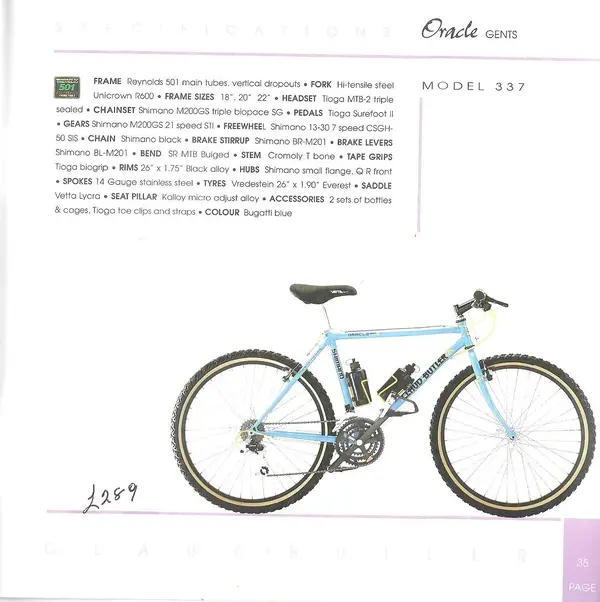 Claud Butler Catalogues MTB & ATB 1985 to 1998 | Retrobike