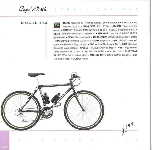 Claud Butler Catalogues MTB & ATB 1985 to 1998 | Retrobike