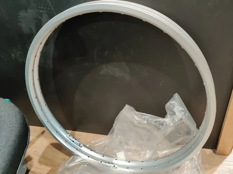 Sold - Halo White Line 26" 32h Silver rim brake rims.Pair | Retrobike