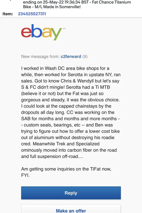 1994 Serotta Ti-Max | Retrobike