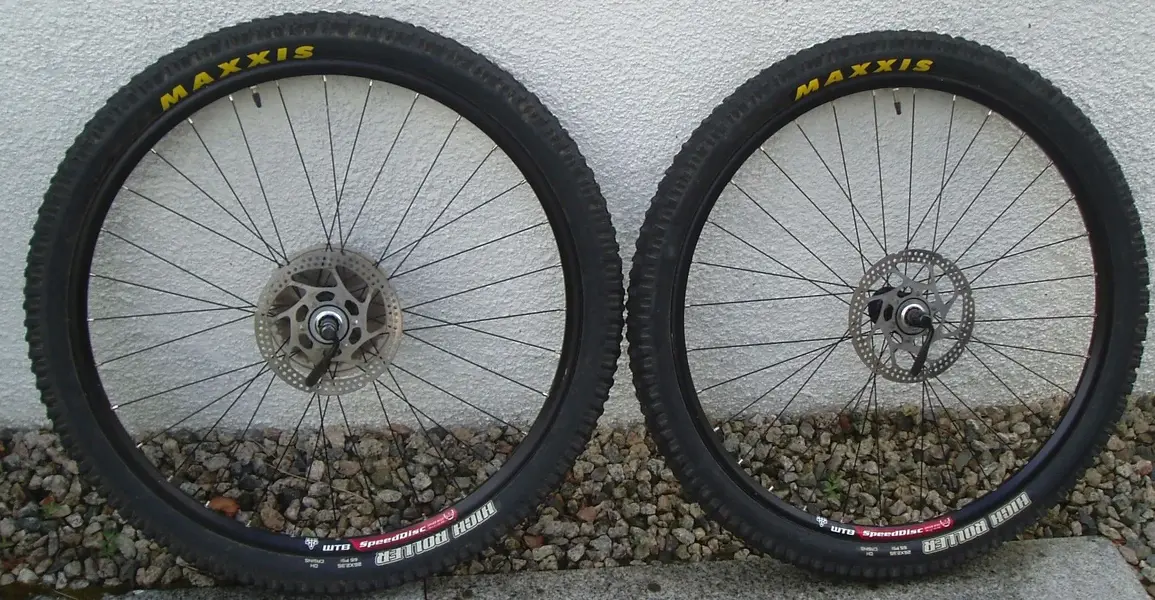 For Sale WTB Speed Disc 26 wheelset High Rollers Retrobike