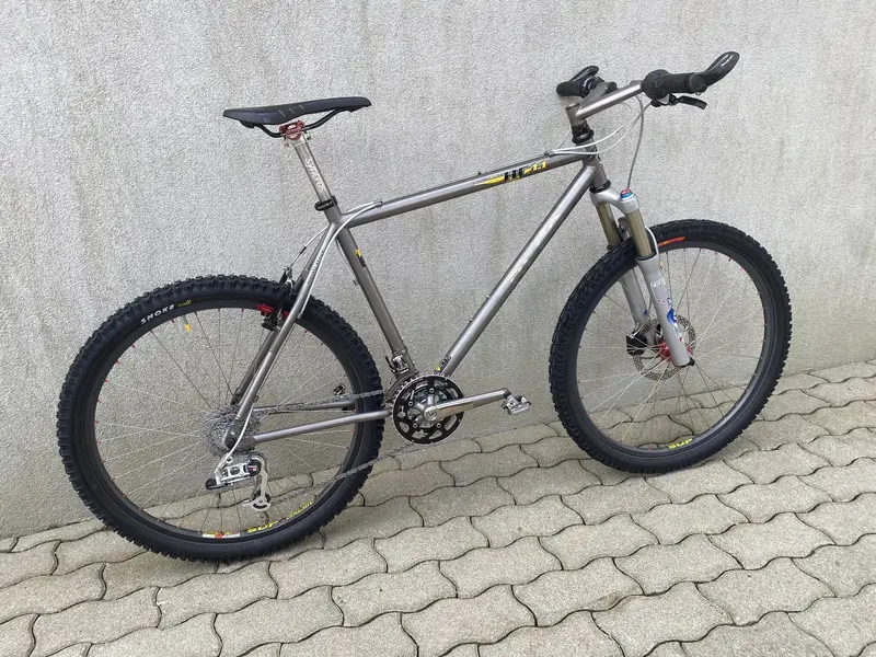 For Sale - MORATI Titanium MTB with cranks and M-Bars 18“ | Retrobike