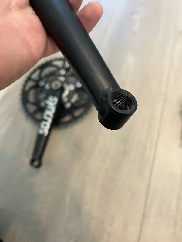 Sold - Syncros revolution crank + rings & crank o matic bolts | Retrobike