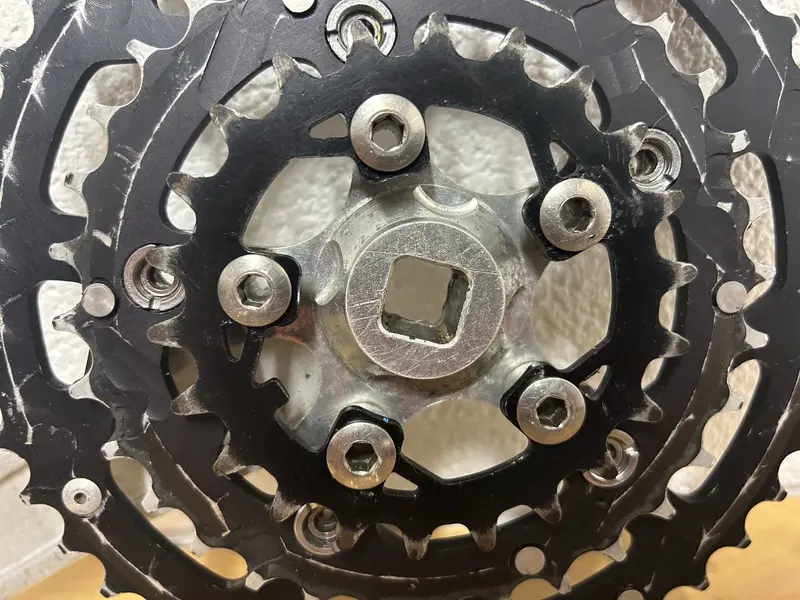 Sold - Raceface Turbine chainset 175mm square taper silver | Retrobike