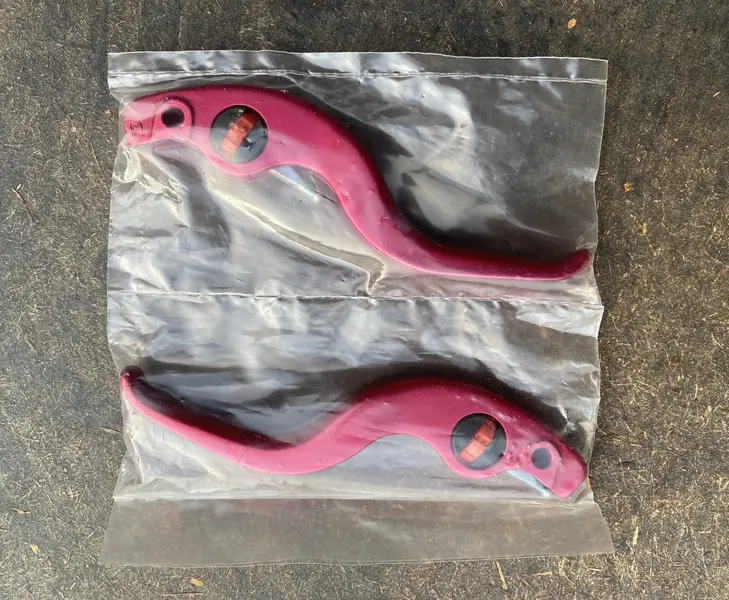 For Sale - NOS CNC Tuning Brake levers red for Magura HS22/HS33 | Retrobike