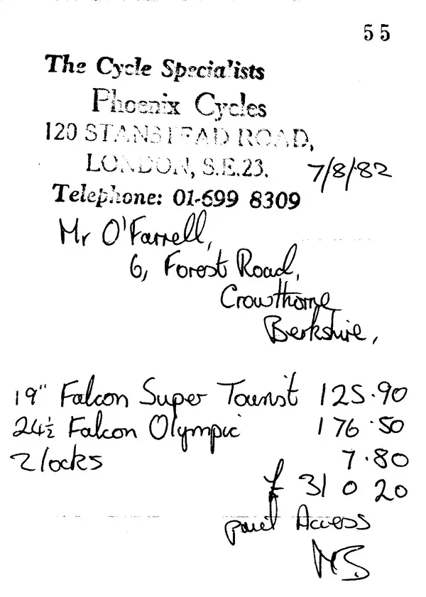 For Sale - 1982 Falcons - Gents Olympic & Ladies Super Tourist free to ...
