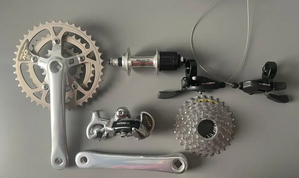 Getting there - SunTour XC Pro MD | Retrobike